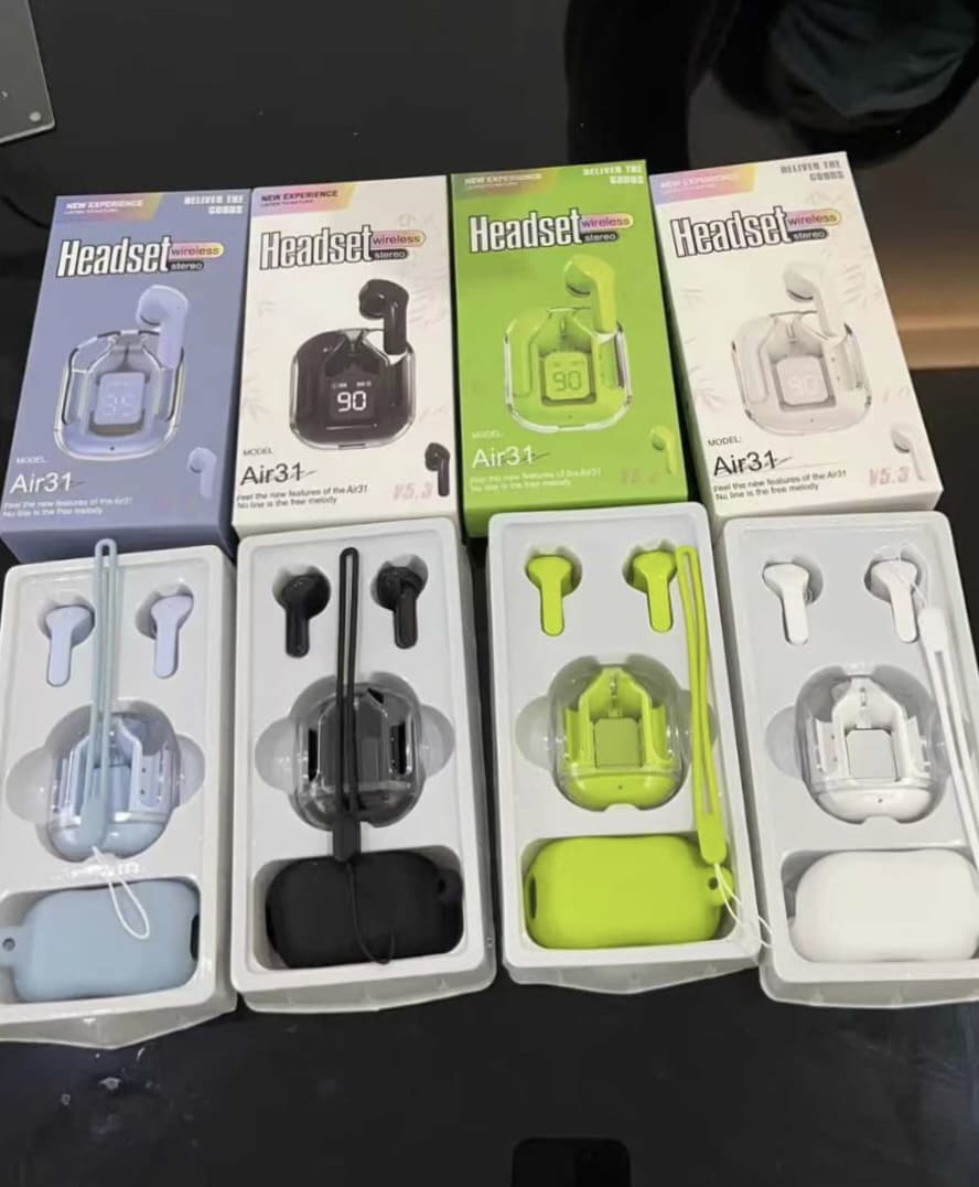 Air31+ Wireless Bluetooth Earbuds With Charging Case & Pouch – HD ...